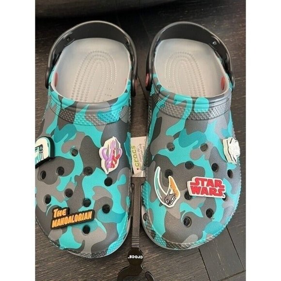 CROCS | Shoes | New Star Warsthe Mandalorian Disney Adult Crocs Camo ...